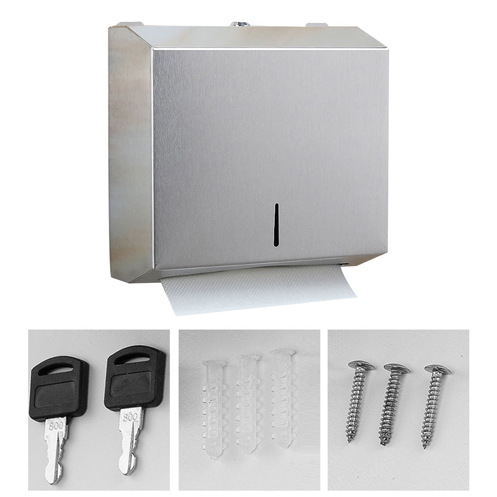 MOMOJIA Wall-Mounted Paper Towel Dispenser Stainless Steel Kitchen ...