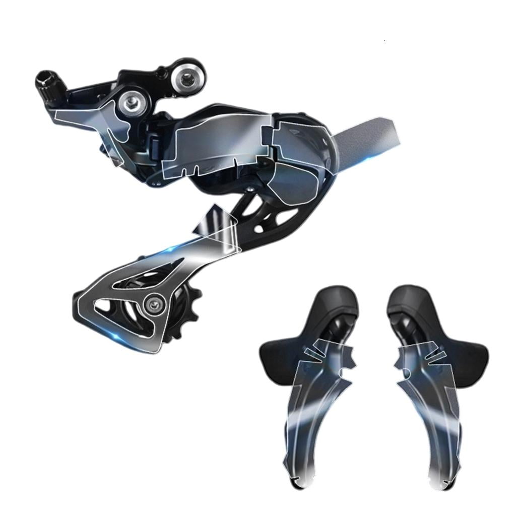 MOMOJIA Waterproof Bike Frame Protective Film Black PVC Not Fade Guard ...