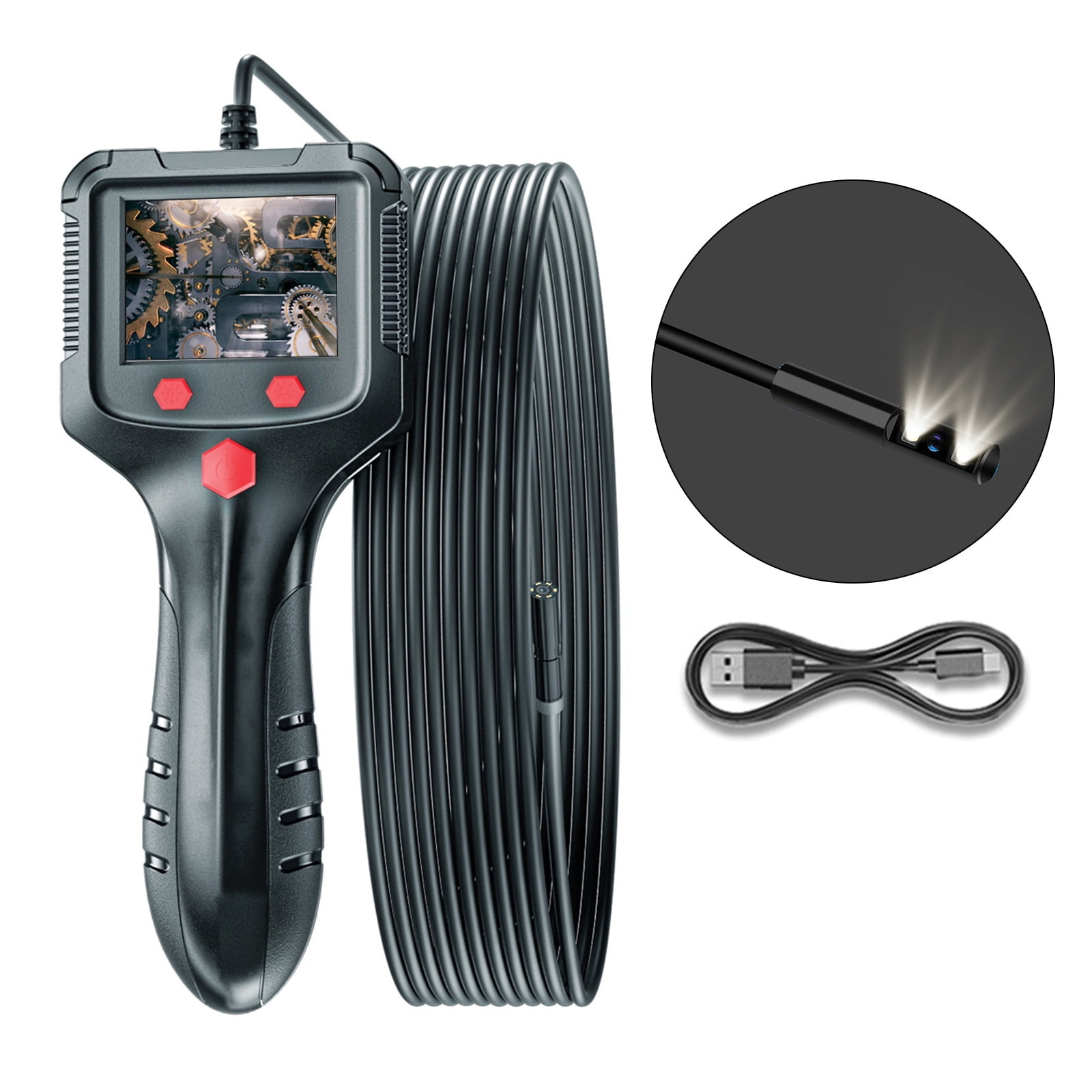 MOMOJIA Waterproof Inspection Camera Digital Borescope with Long Cord ...
