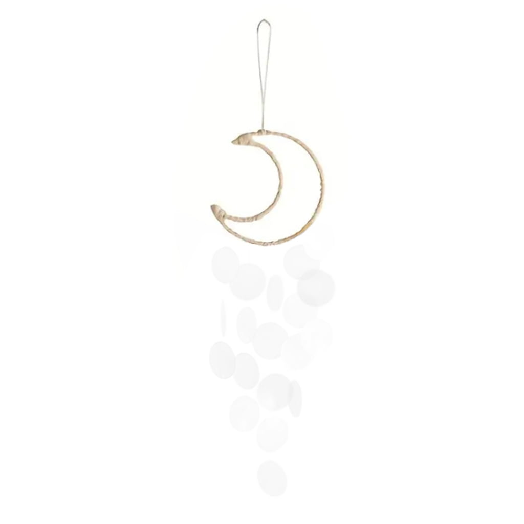 MOMOJIA White Shell Moon Windchimes Coastal Styles Bedroom Net Wall ...