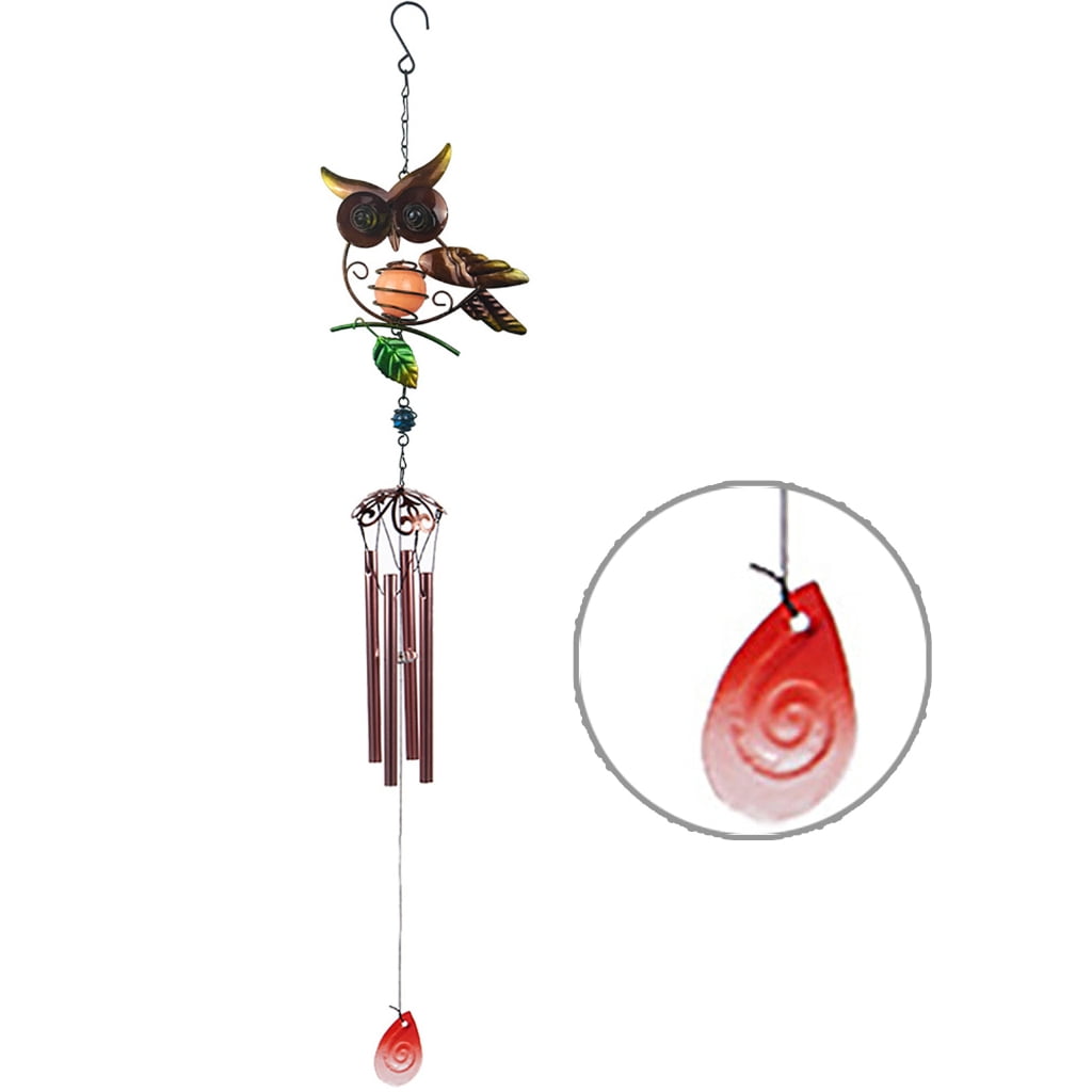MOMOJIA Wind Chime Wall Sculpture Garden Tree Decors Wrought Iron Art ...