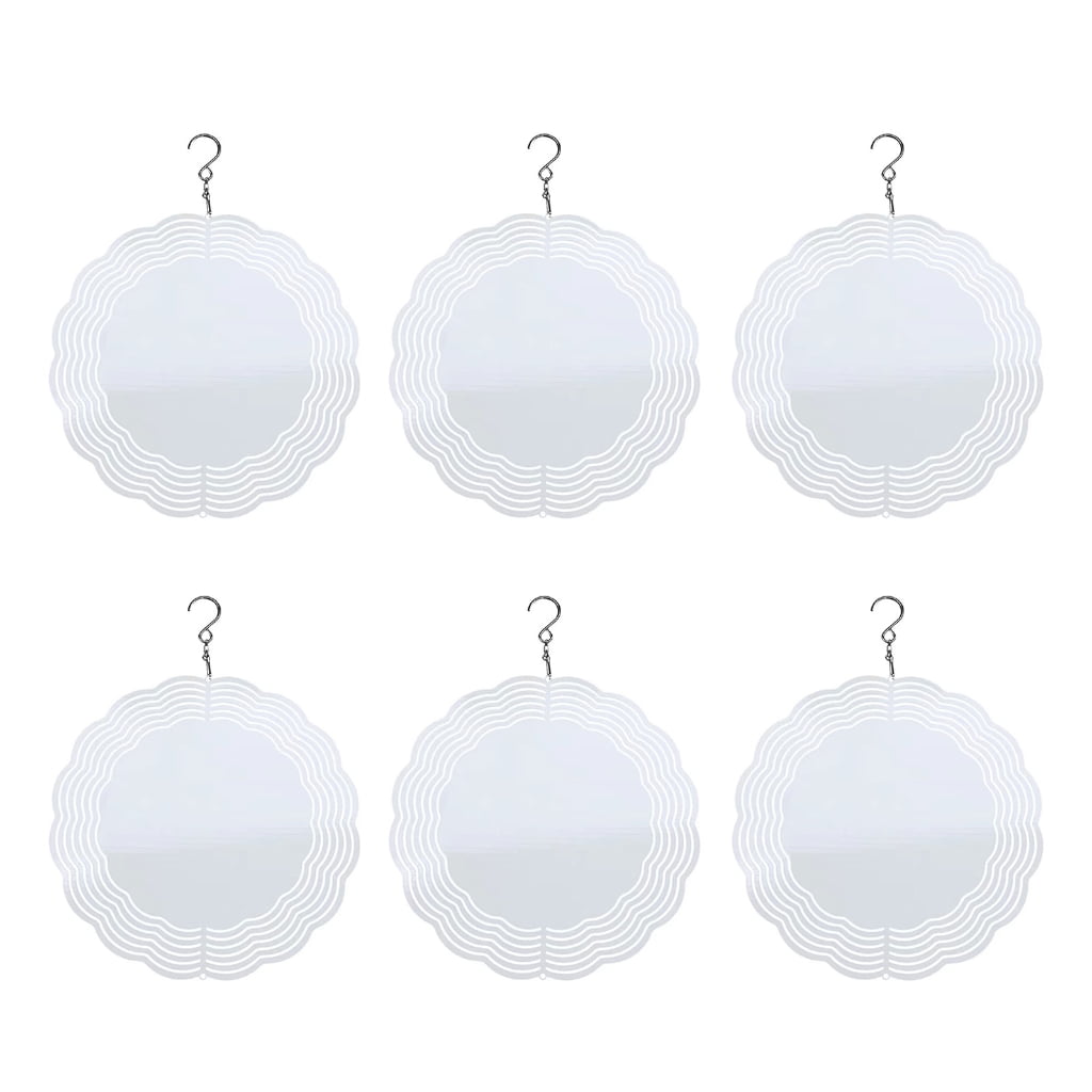 MOMOJIA Wind Chimes Sublimation-Blanks Double Sides Spinner Outdoor ...
