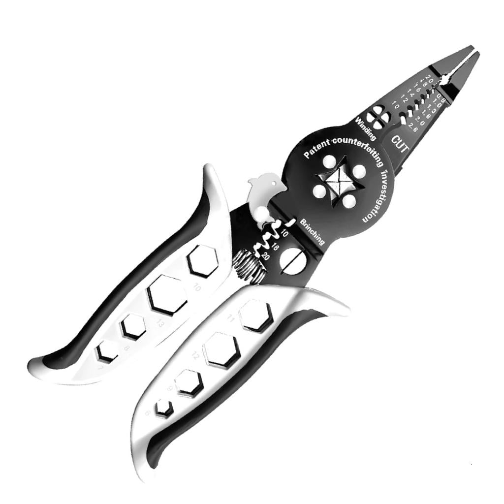 MOMOJIA Wire Stripper Multifunction Crimping Pliers Electrician Wire ...