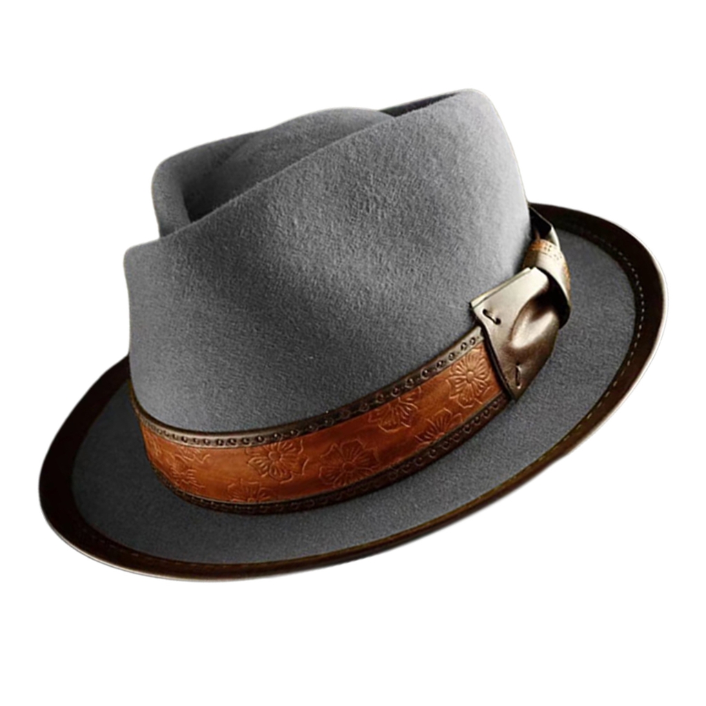MOMOJIA Wool Fedora Top Hat Wool Short Brim Boater Hat Surprise Gift ...
