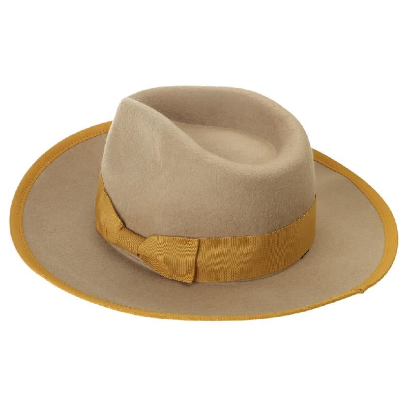 MOMOJIA Wool Trilby Hat Homburg Top Hat Victorian Age Hat Panama Hat ...