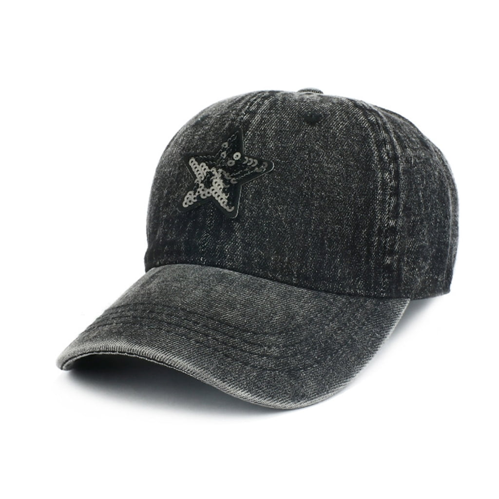 MOMOJIA Y2K Adjustable Baseball Cap Old School Pale Style Ponytail Hat ...