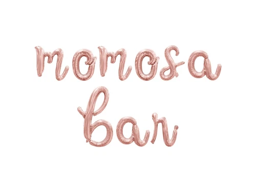 MOMOSA BAR Cursive Letter Balloon Banner - Baby Shower Party Supply ...