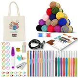 Craftbud Easy DIY Mini Crochet Kit for Adults and Kids (45 Pieces ...