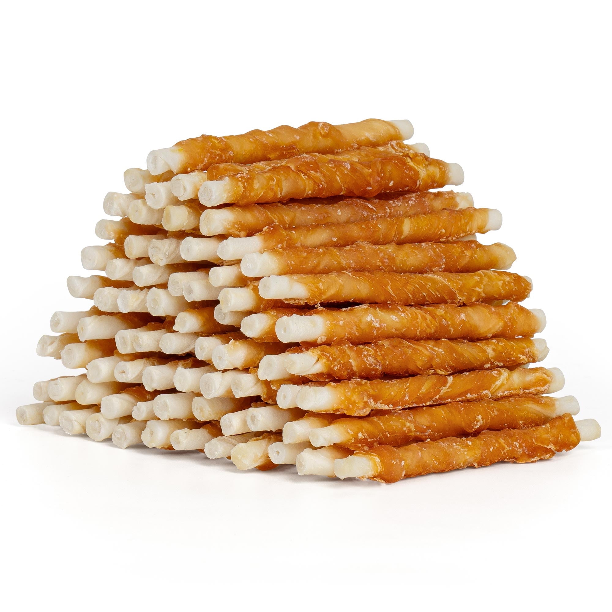 MON2SUN Dog Treats, 5 inch Rawhide Twist Chicken Hide Sticks, Suitable ...