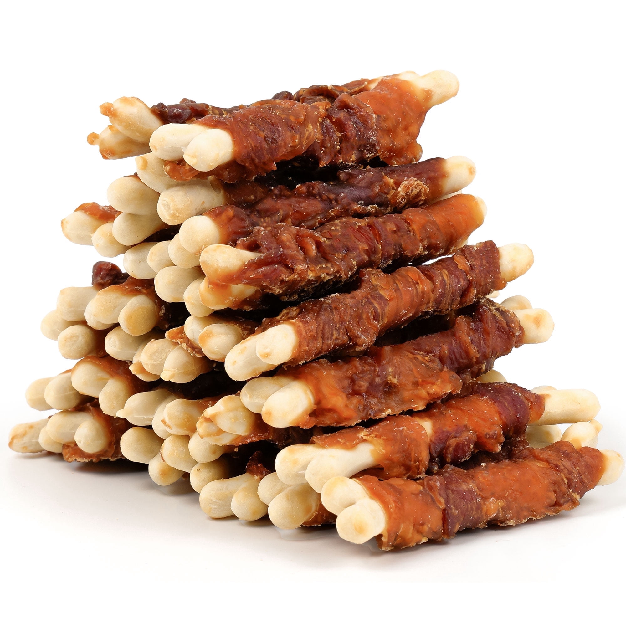 MON2SUN Double Flavor Dog Treats, 4 inch Chicken and Duck Wrapped ...