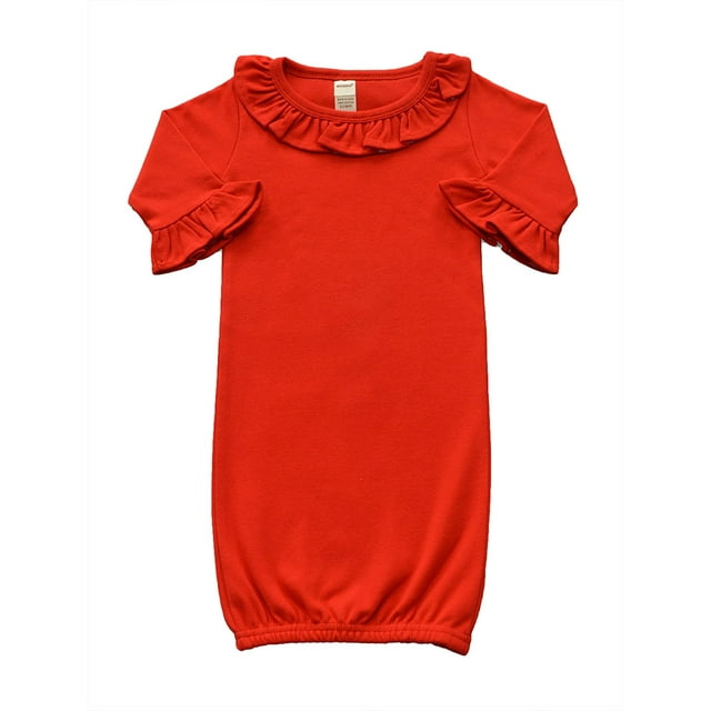 MONAG Baby Long Sleeve Ruffle Gown - Walmart.com
