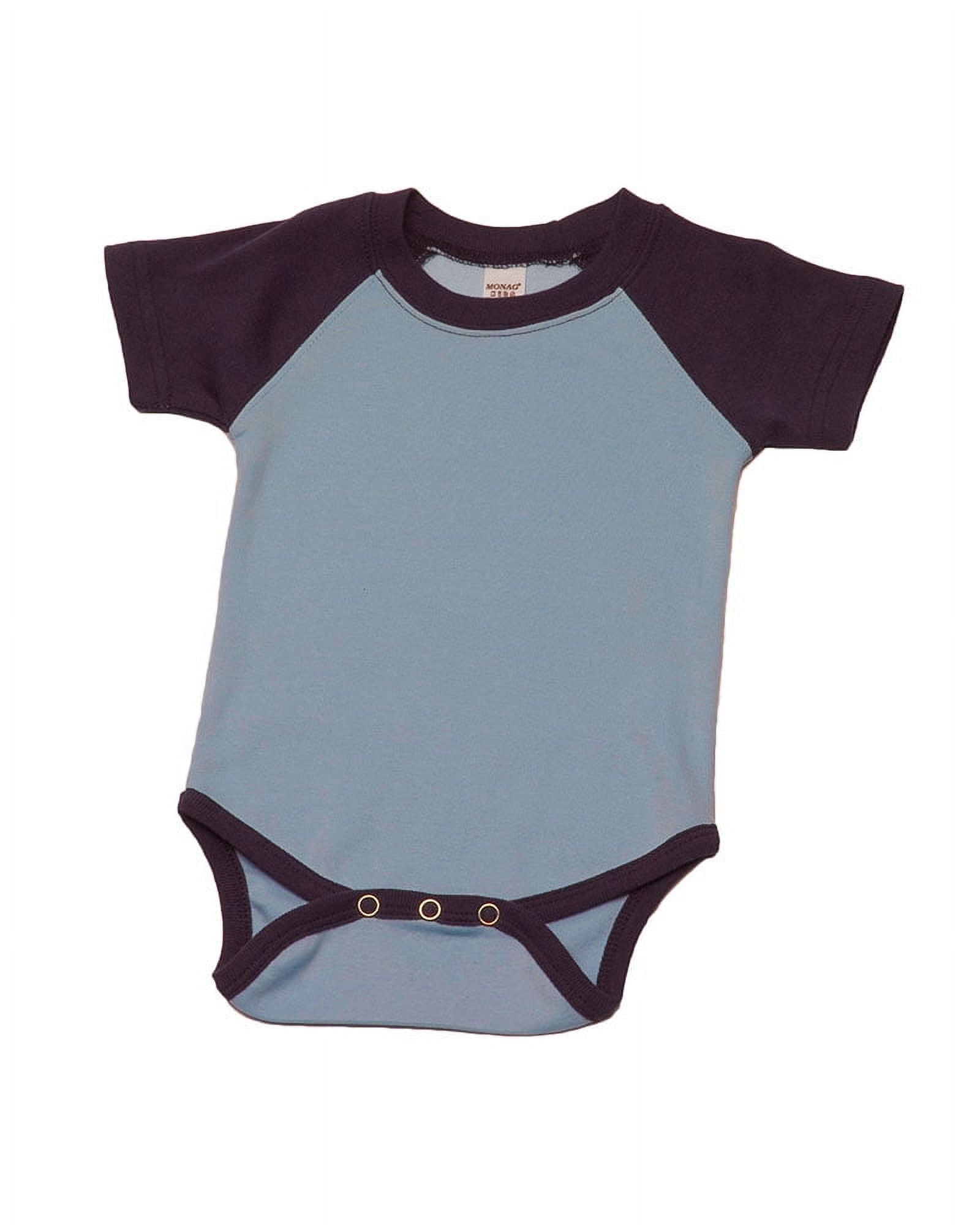 MONAG Short Sleeve Baseball Raglan Bodysuit - Walmart.com