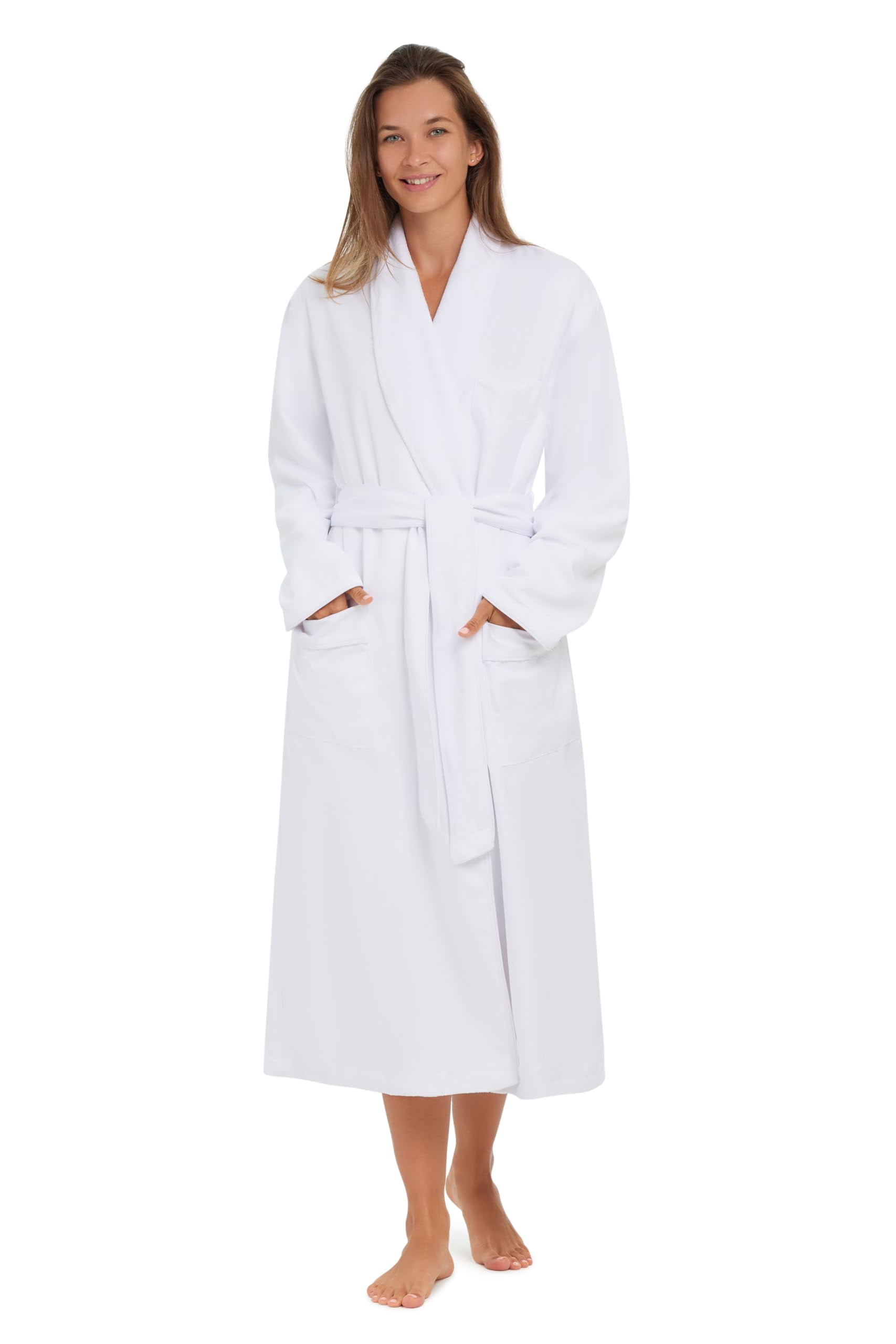 MONARCH - Plush Lined Microfiber Bath Robe for Women or Men - Super ...