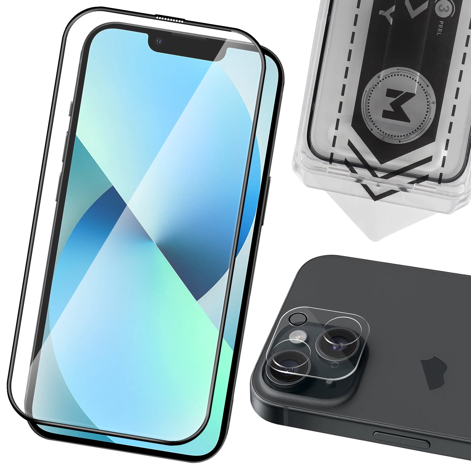 MONASAY Glass Screen Protector [1 Pack] Fit for iPhone 13 6.1 inch ...