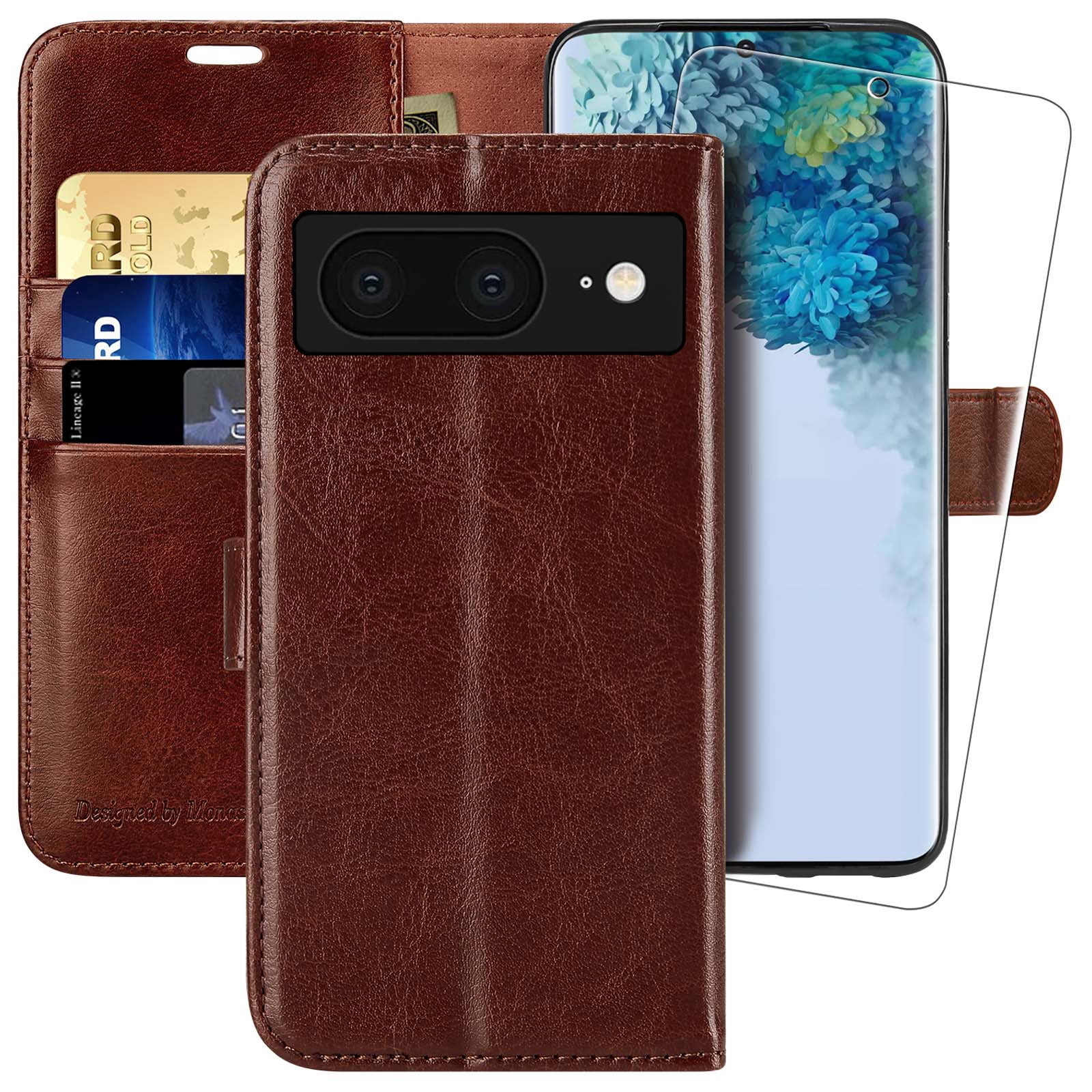 MONASAY Wallet Case Compatible for Google Pixel 8,[RFID Blocking] Flip ...