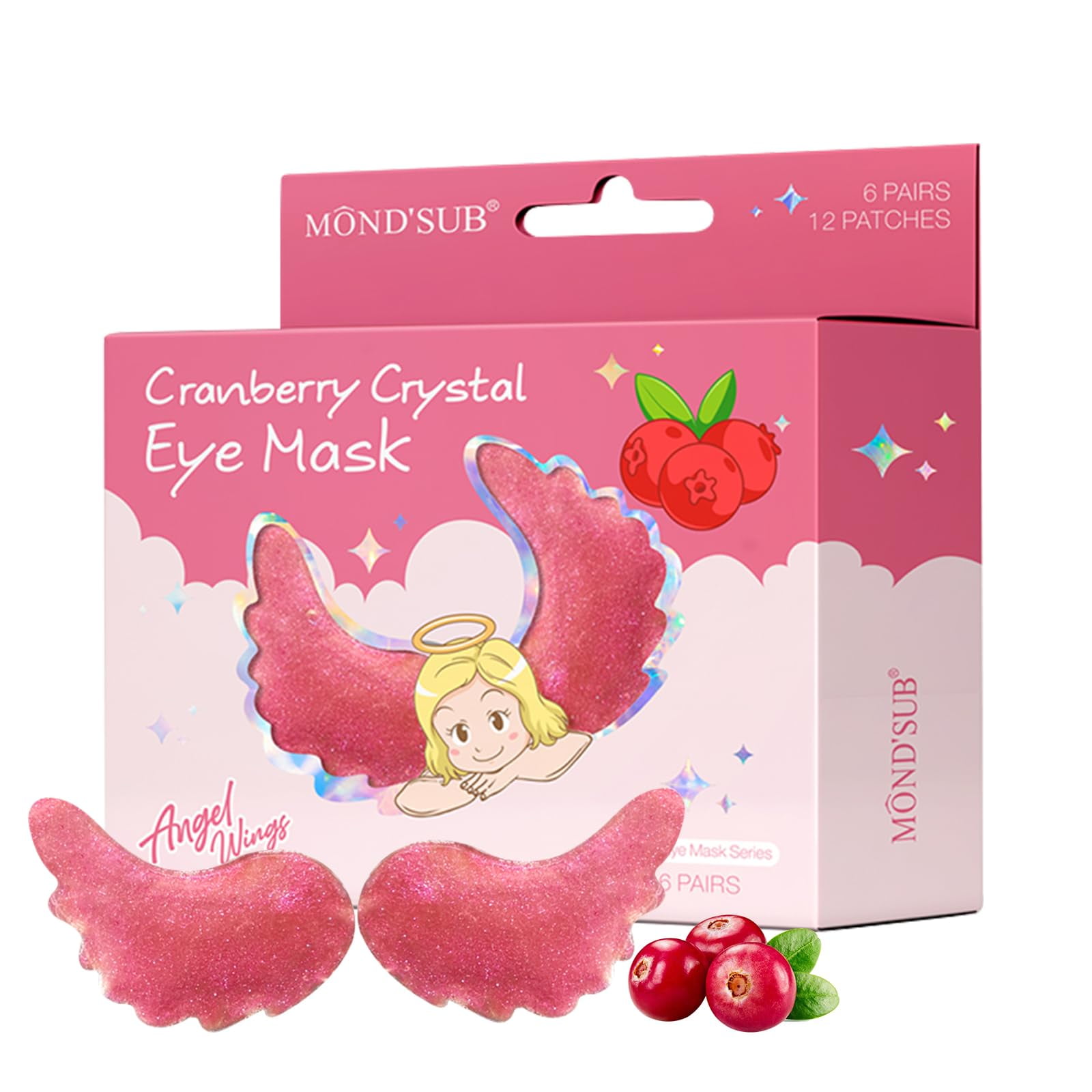 MOND'SUB Under Eye Mask OIF8 - 6 Pairs Orange Eye Mask for Sleeping ...