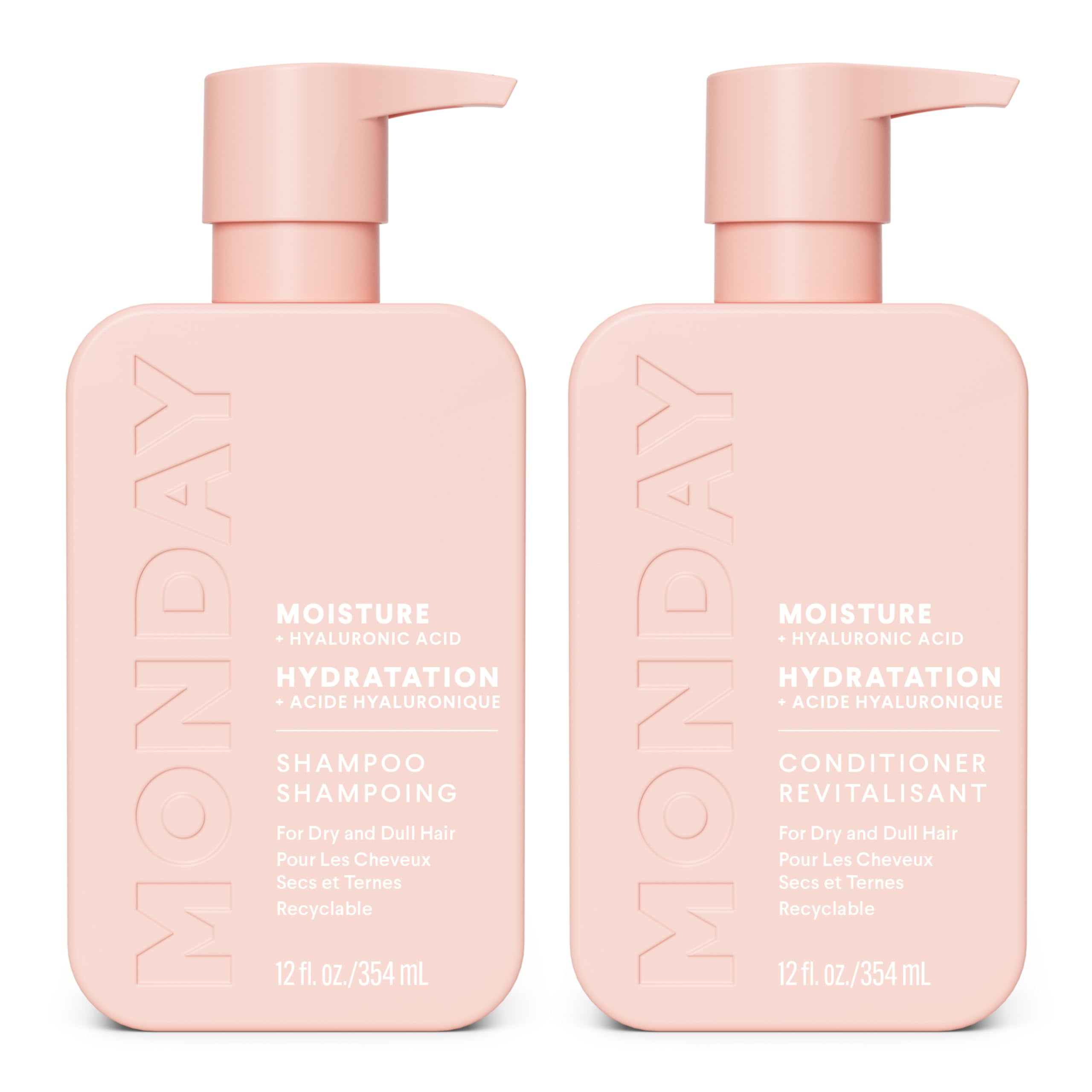 MONDAY HAIRCARE Moisture Shampoo TMA2 + Conditioner Set for Dry, Coarse ...