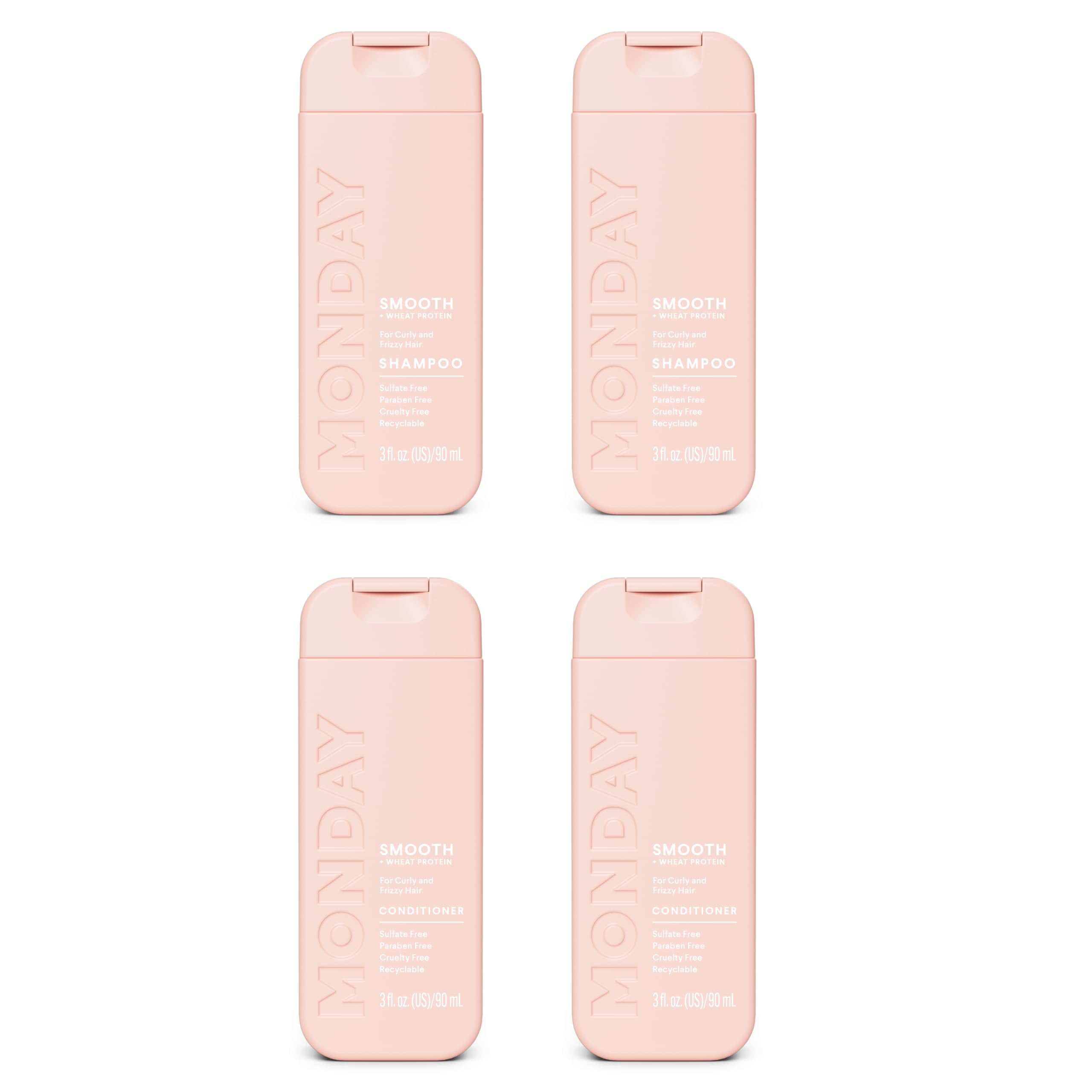 MONDAY Haircare SMOOTH Shampoo OKA4 + Conditioner with Wheat Protein ...