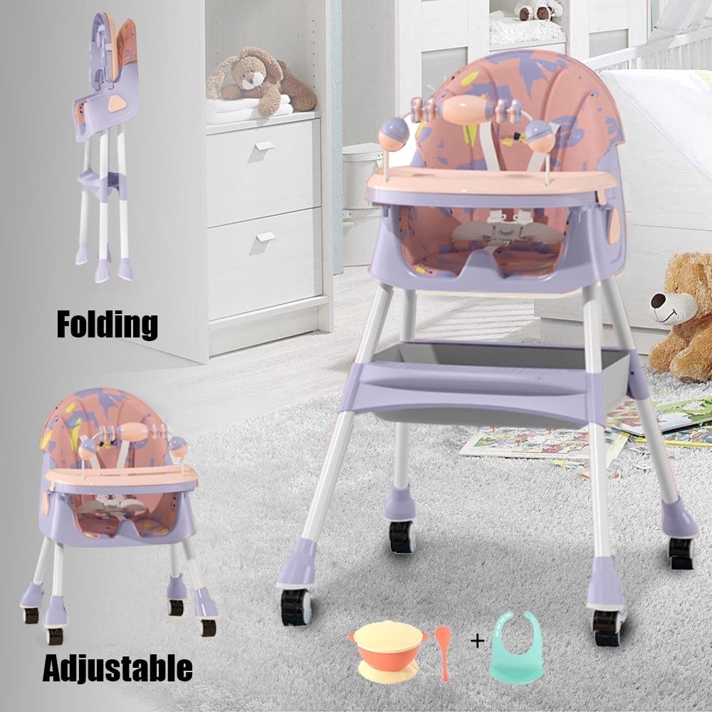MONEHANE 4-in-1 Baby High Chair Portable Toddler Baby Dining Chairs Eat ...