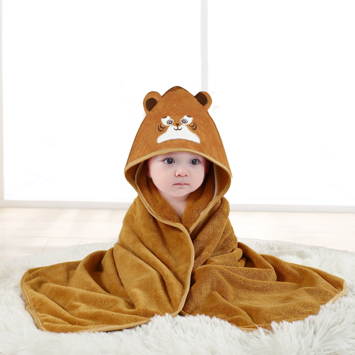 MONEHANE Baby Bath Towel, Absorbent Large Hooded Towel for Kids ...