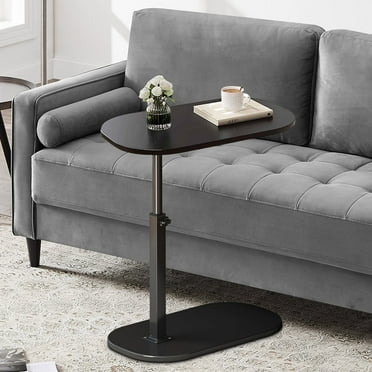 C Shaped End Table Adjustable Height, Couch Tables That Slide Under ...
