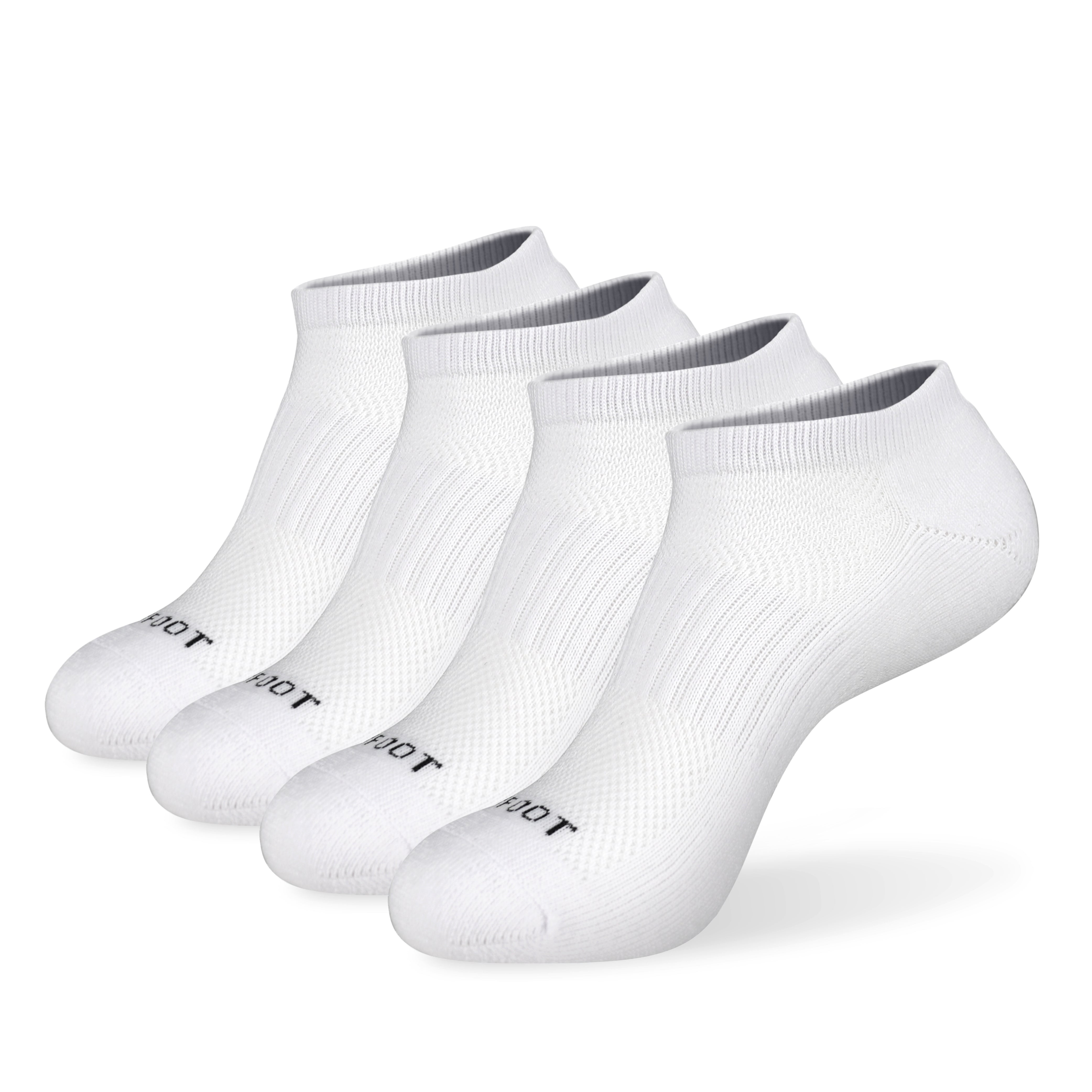MONFOOT Padded, Sweat Absorbing, Women's and Men's 4-Pack Athletic ...
