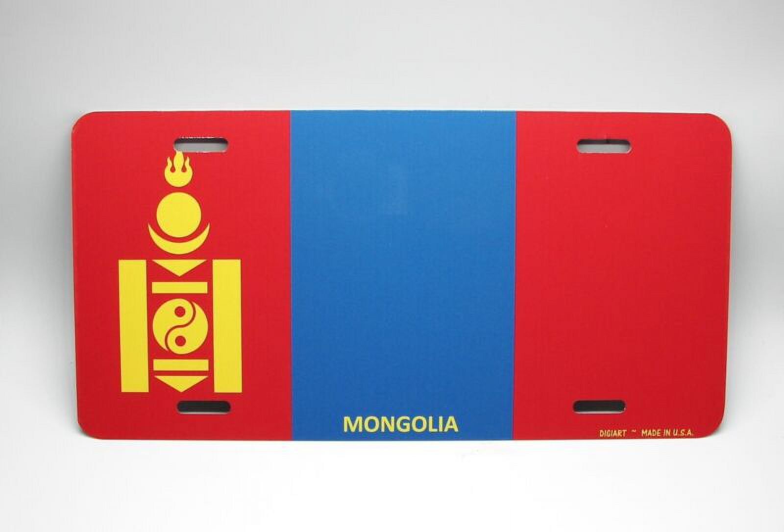 MONGOLIA FLAG METAL CAR LICENSE PLATE. MONGOLIAN FLAG CAR LICENSE PLATE ...