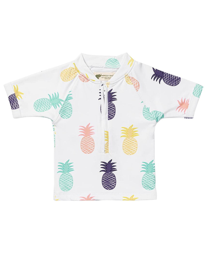 MONICA + ANDY boys Short Sleeve Rashguard Top, 18-24M - Walmart.com