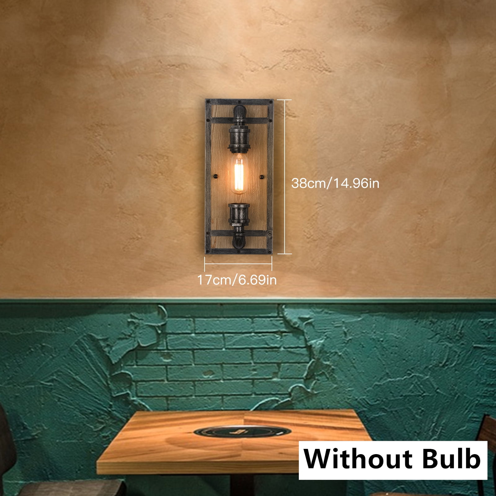 MONIPA 1-Light Outdoor Wall Lantern Waterproof Rust-Proof Porch Light ...