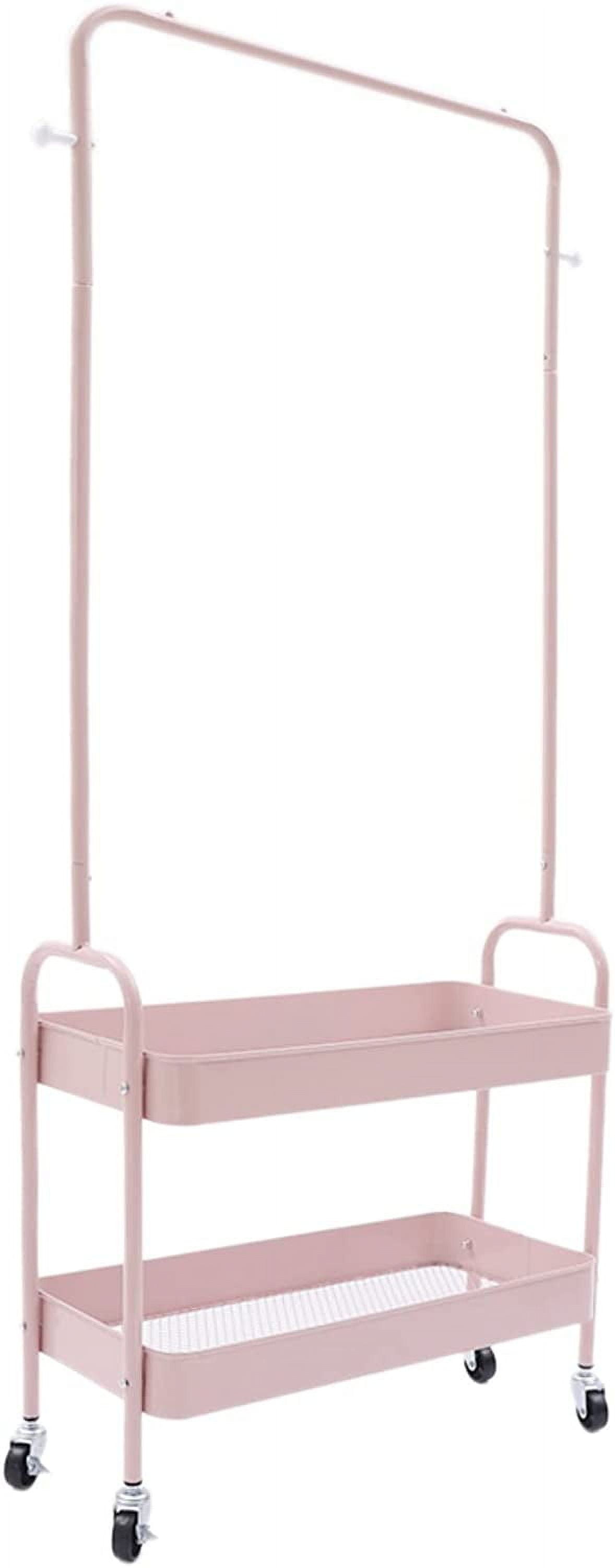 MONIPA 2 Tier Clothing Display Garment Rack Rod Free Standing Closet ...