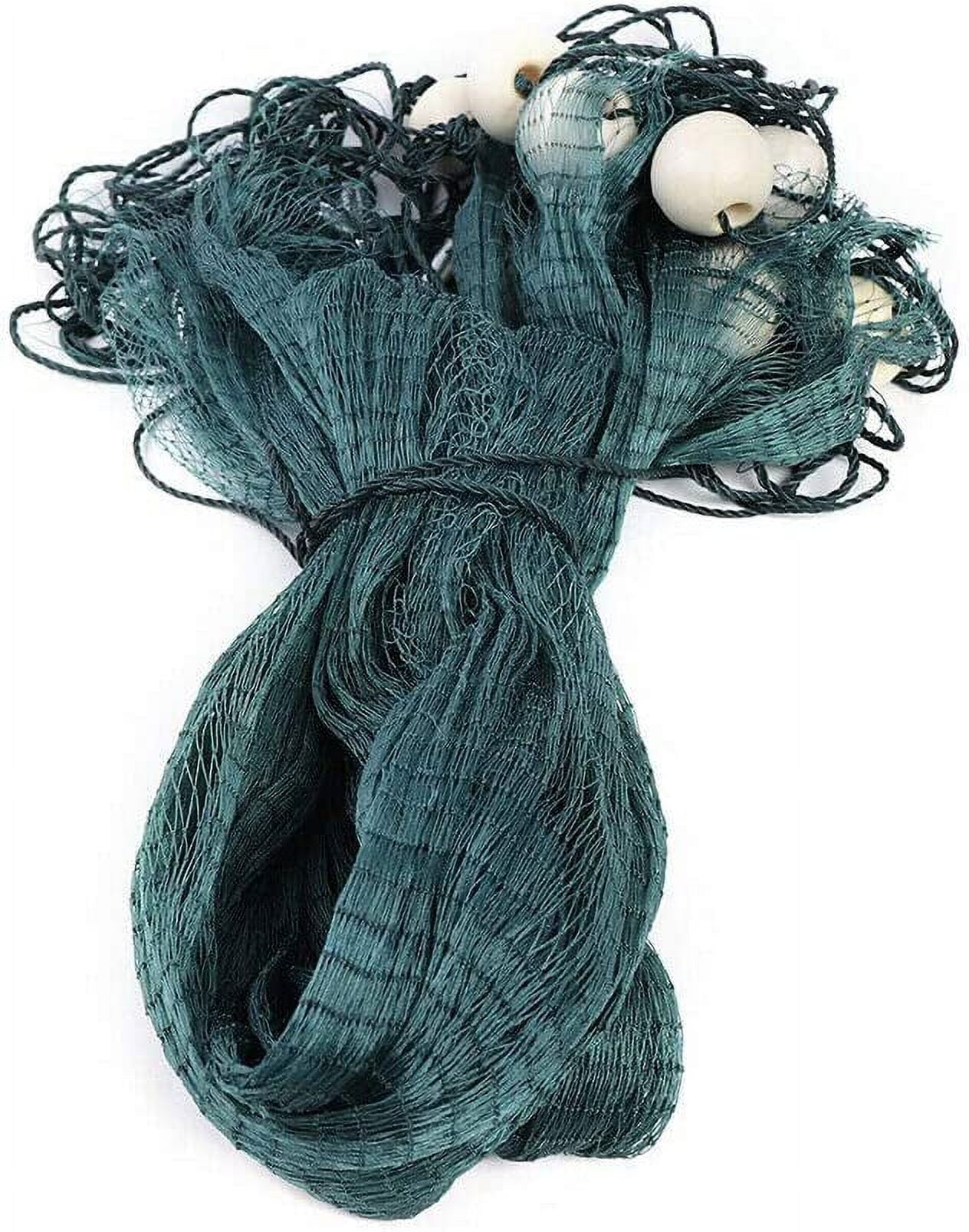 MONIPA 2X10M Net Beach Bait Seine Mesh Fish Net Polyethylene Net Iron ...