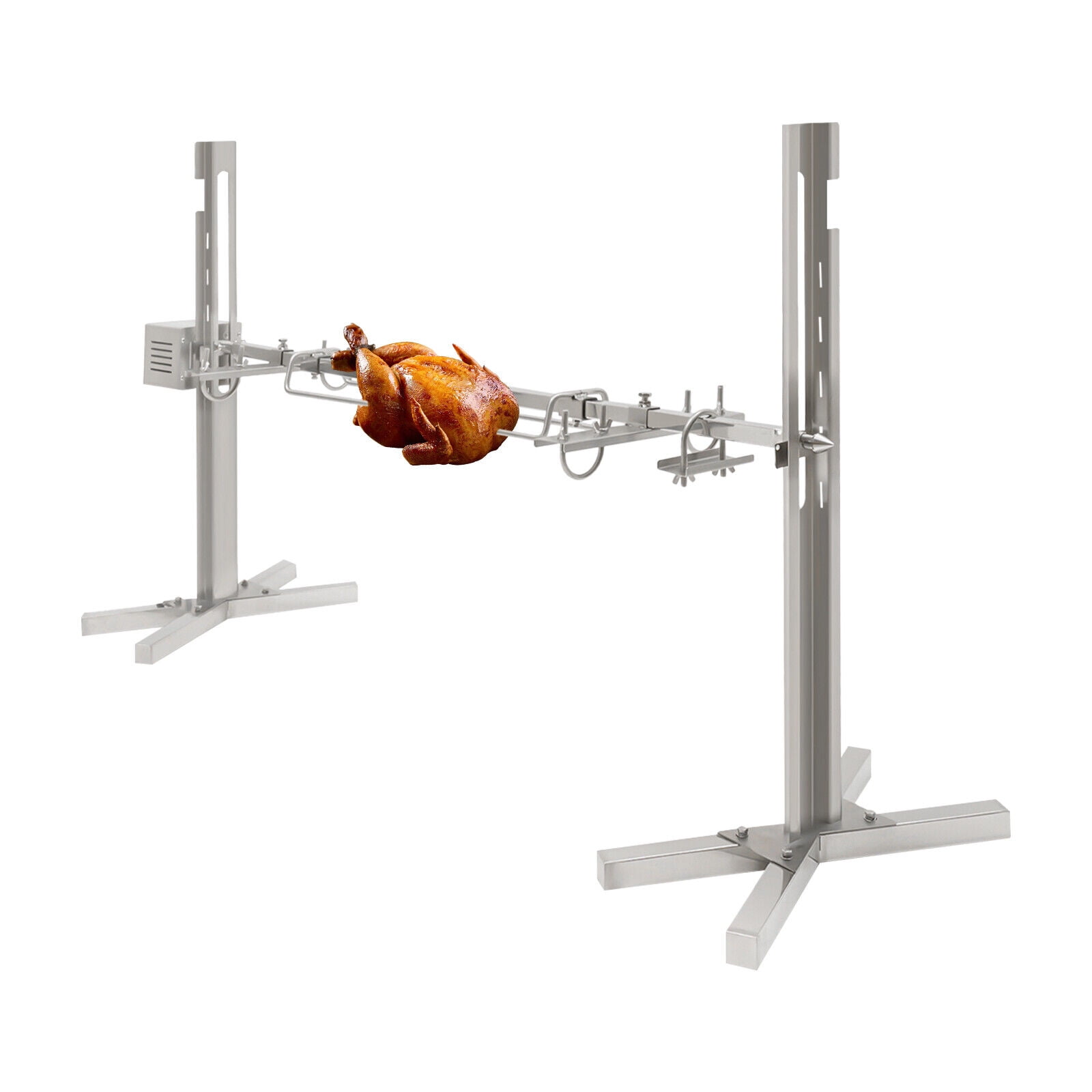 MONIPA 53" 15W Motor Electric Rotisserie Kit Camping Spit Grill Roaster ...