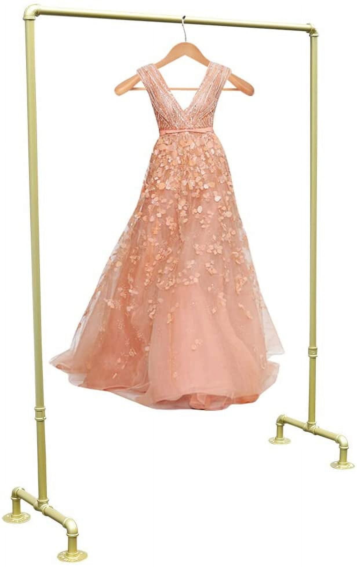 MONIPA 59in Iron Industrial Pipe Clothing Display Rack, Modern Wedding ...