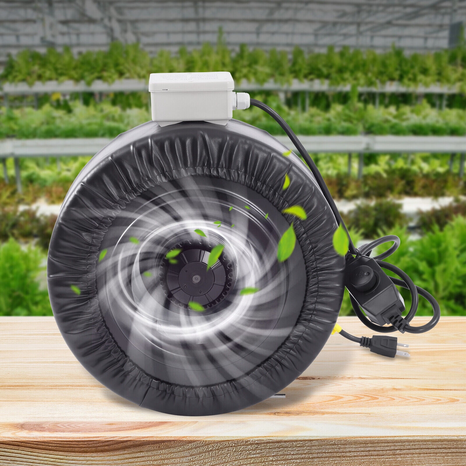 MONIPA Active Air Inline Fan 8 Inch Inline Exhaust Duct Fan For ...