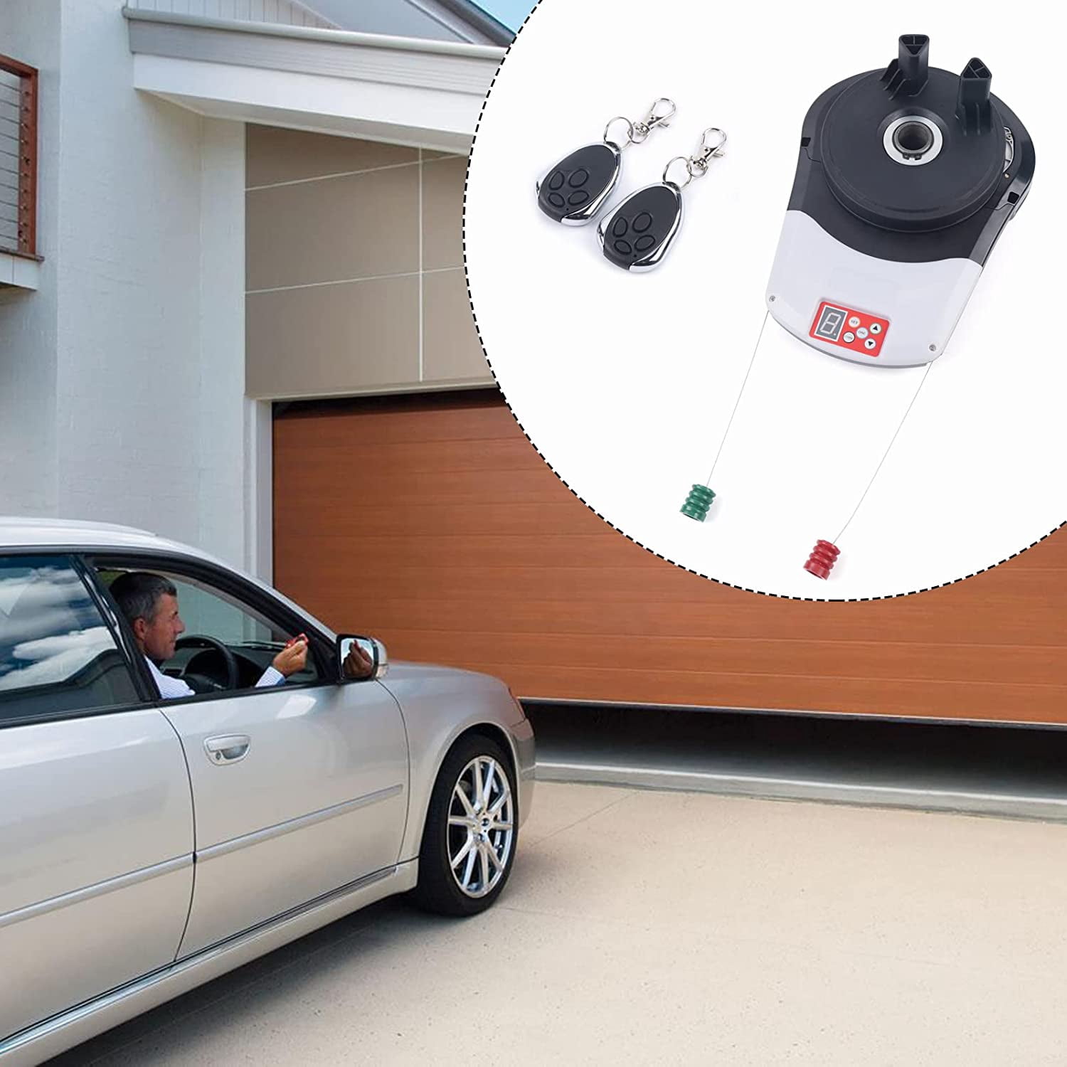 MONIPA Automatic Garage Door Opener Roller Remote Electronic Lift Force ...