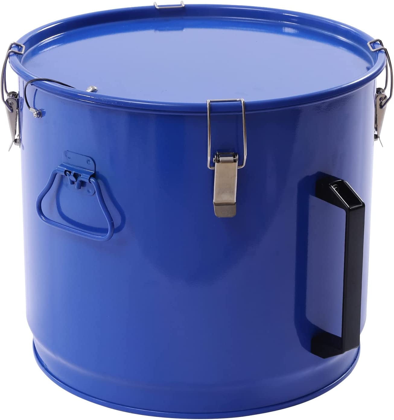 MONIPA Blue Oil Filter Pot Oil Disposal Caddy Steel Fryer Oil Bucket w ...