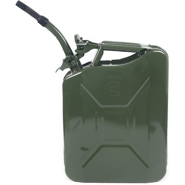 MONIPA Green Steel Fuel Tank 20L 5 Gallon Portable Fuel Can Fuel Gas ...