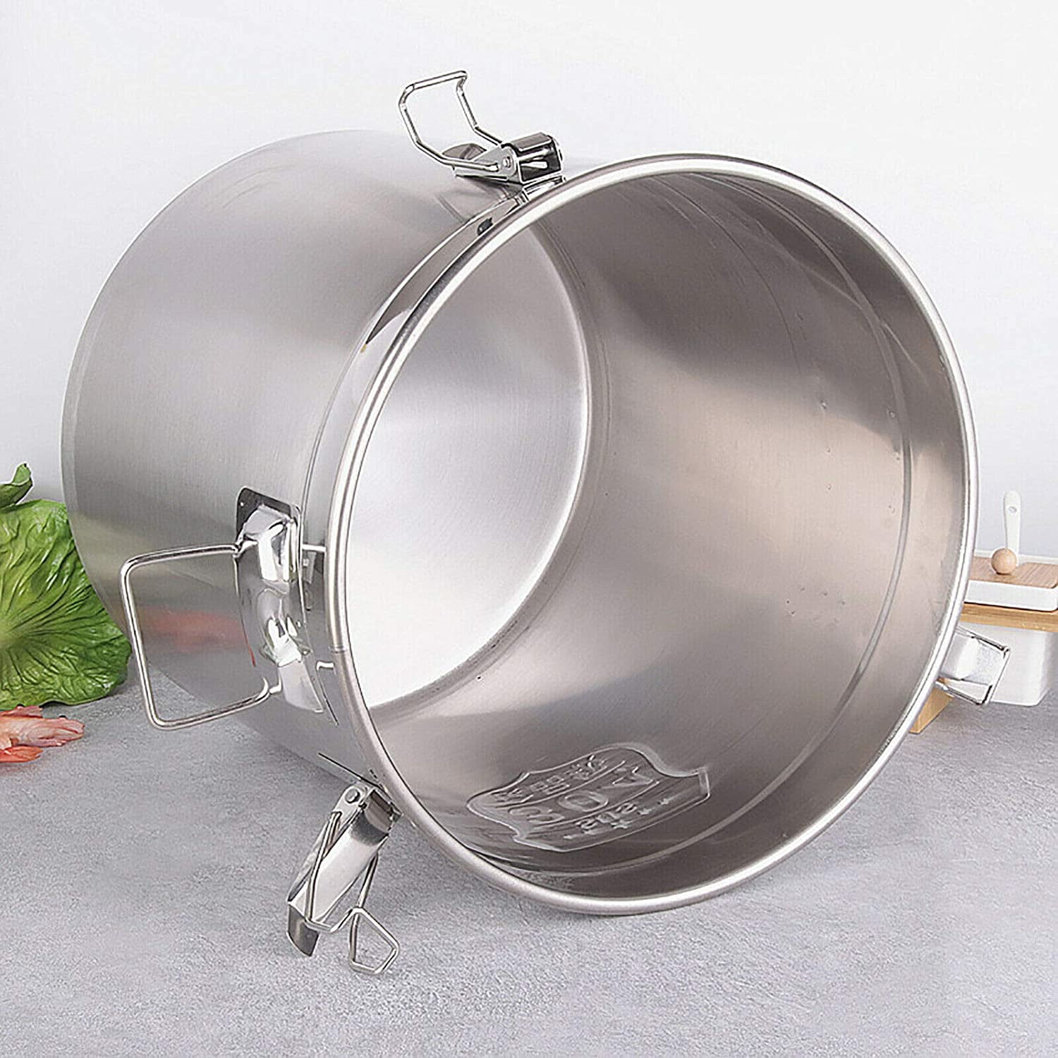 MONIPA Stainless Steel Cereal Container Kitchen Flour Oil Storage ...