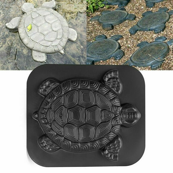 Monipa Turtle Mold, Garden Concrete Stepping Stone Path DIY Stencil ...
