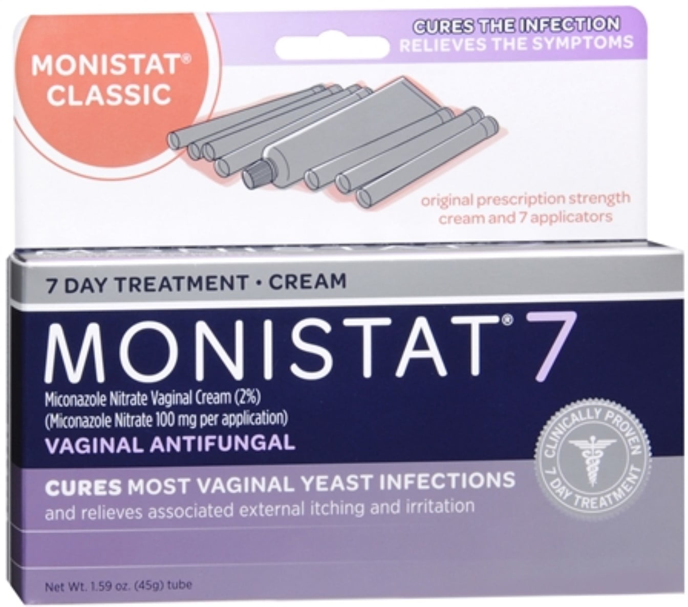 MONISTAT 7 Cream Disposable Applicators 7 Each (Pack of 3) - Walmart.com