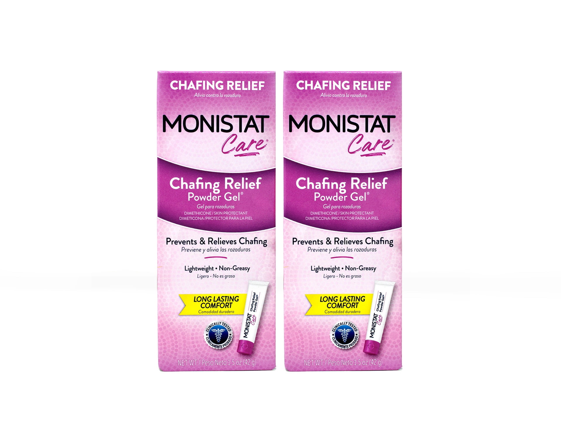 MONISTAT Chafing Relief Powder Gel, 1.5 oz (Pack - 2) - Walmart.com