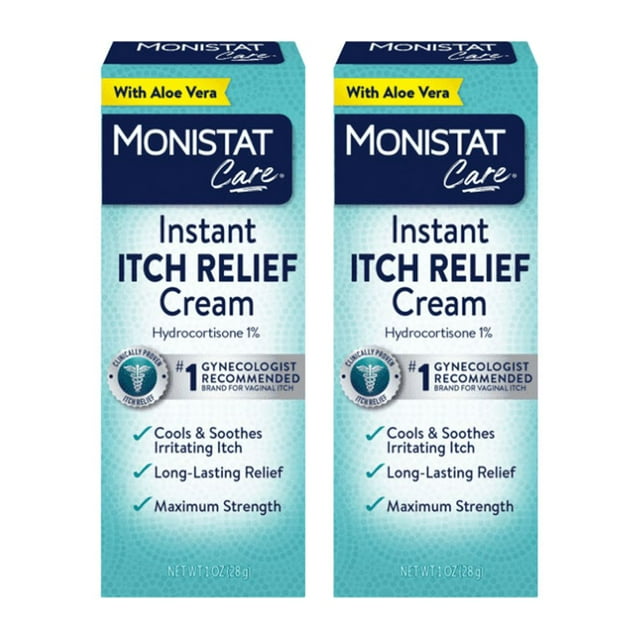 MONISTAT Maximum Strength Instant Itch Relief Cream, 1 OZ (Pack - 2 ...