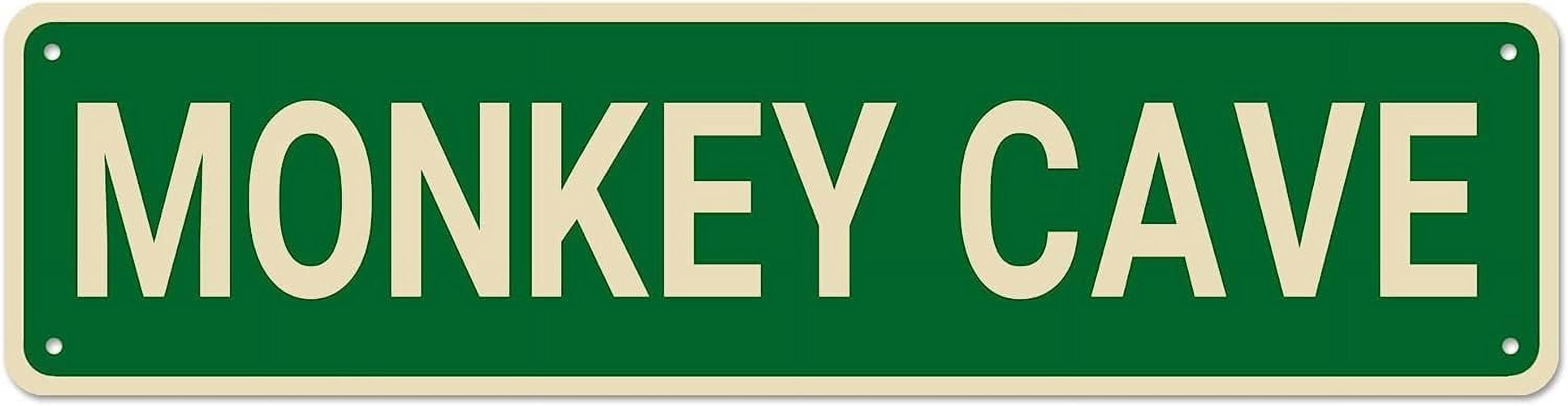 MONKEY CAVE Vintage Signs Retro Tin Signs Art Plaque Aluminum Sign for ...