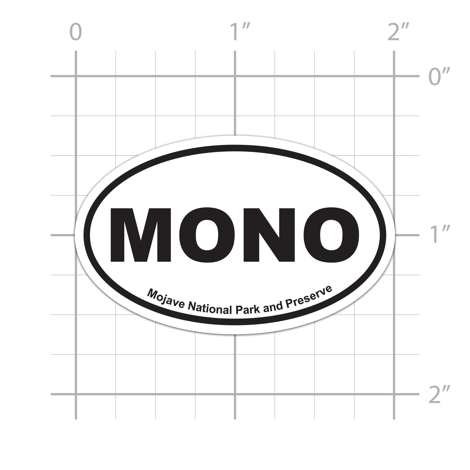 MONO Mojave National Park and Preserve Sticker for water bottle phone ...