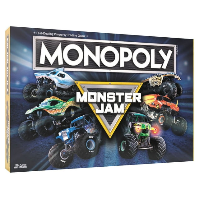 MONOPOLY: Monster Jam Board Game | Buy, Sell, Trade Iconic Monster ...