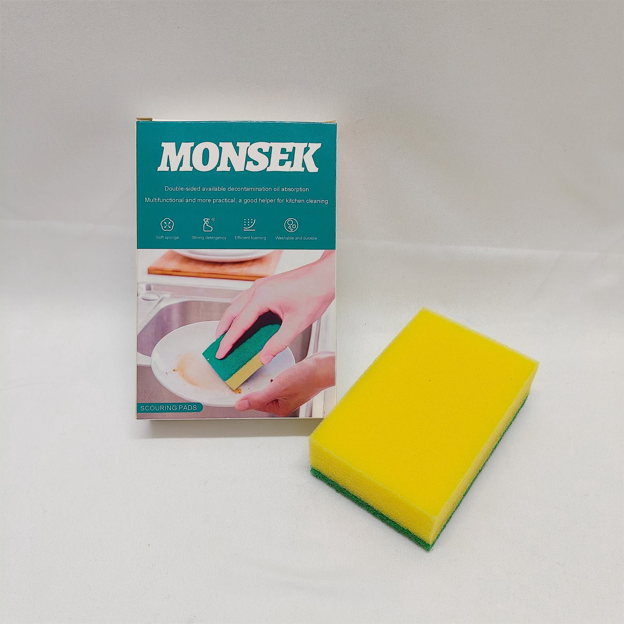 MONSEK Scouring pads Versatile Dual-Surface Kitchen Scouring Pads ...