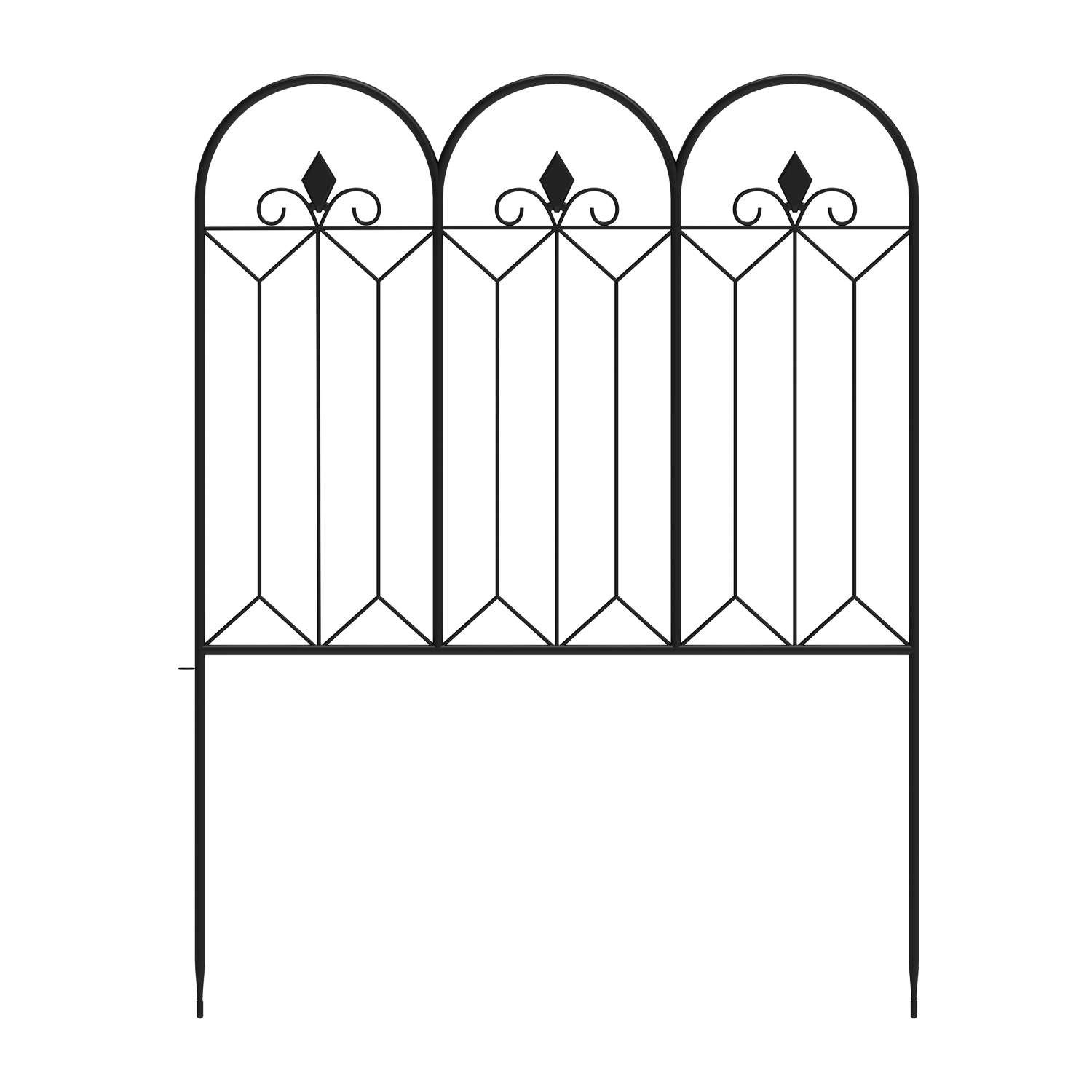 MONSLIPA Decorative Garden Fence Panels, 24inx31.5in Outdoor Folding ...