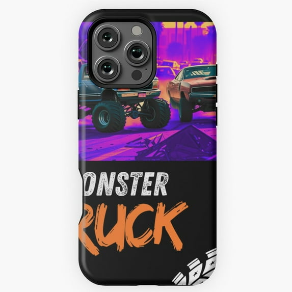 MONSTER TRUCK RACING Big Wheels Fan Phone Case for iPhone 16 15 14 13 ...