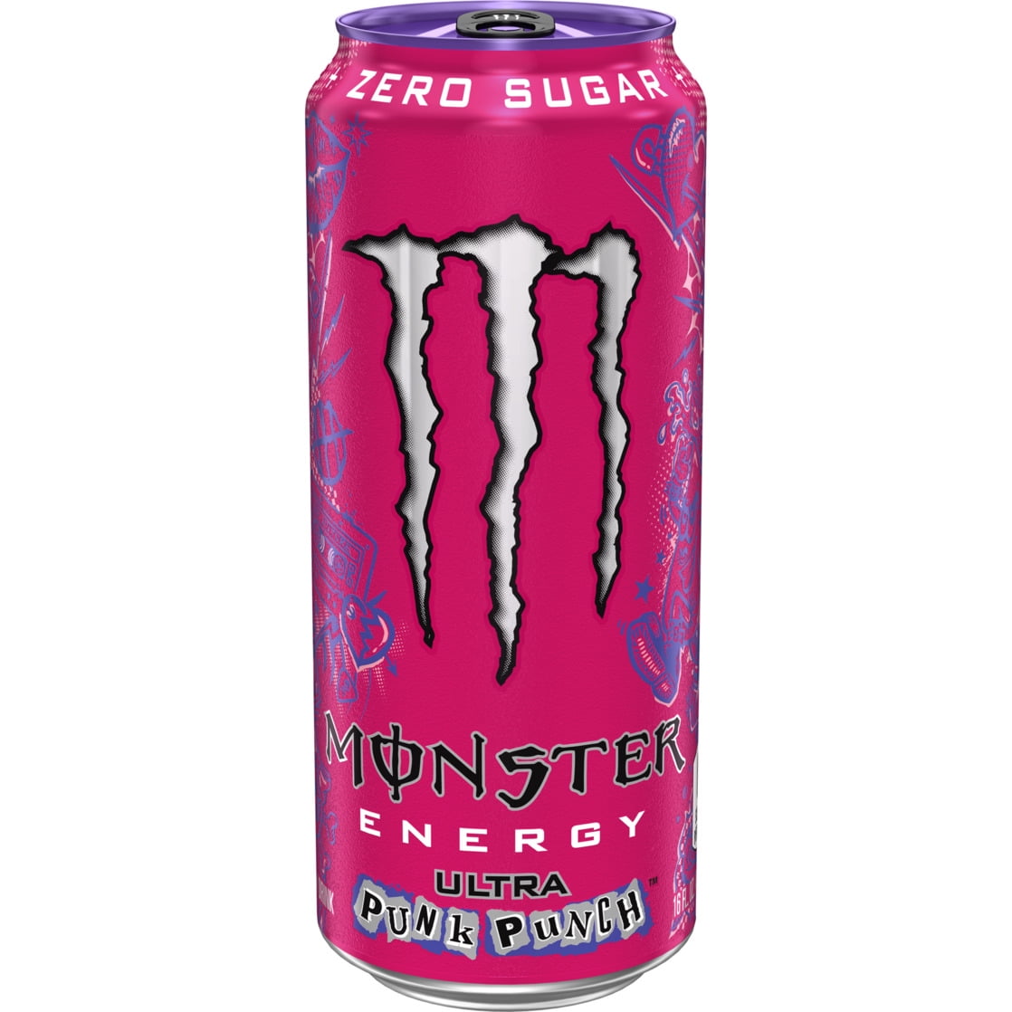 Monster Energy, Ultra Punk Punch, Energy Drink, 16 fl oz, Can - Walmart.com