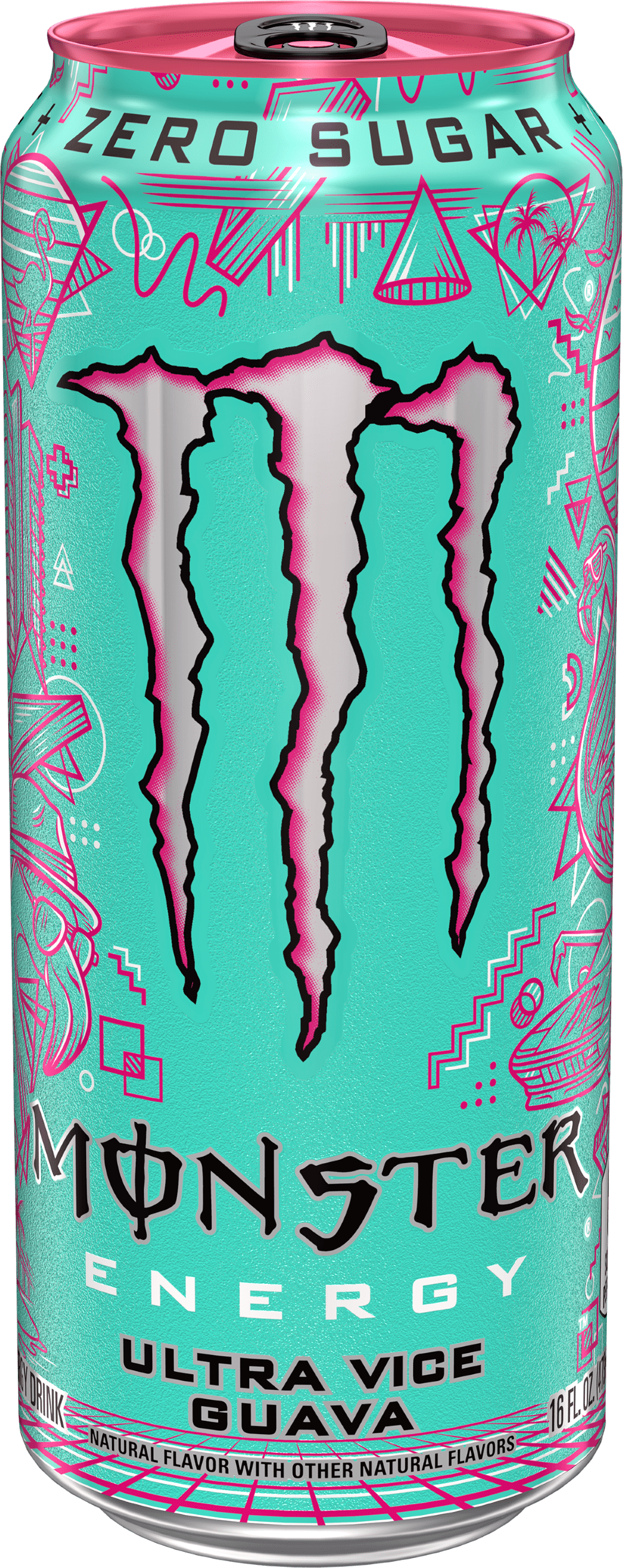 Monster Energy Ultra, Vice Guava, Zero Sugar Energy Drink, 16 fl oz Can ...